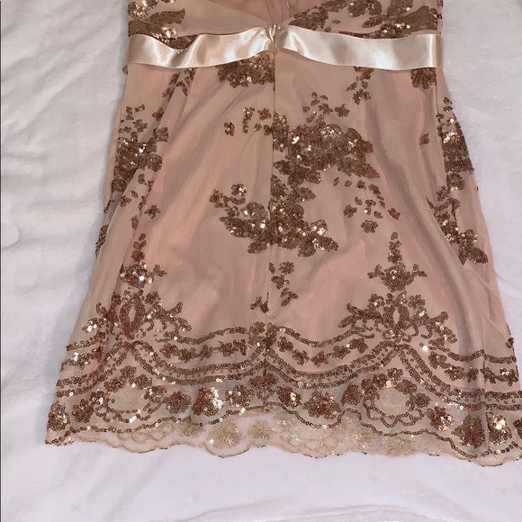 Dresses | Rose Gold Hoco Dress | Poshmark